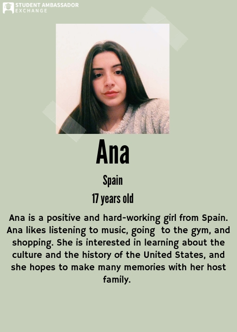 Ana Student Profile - Student Ambassador Exchange